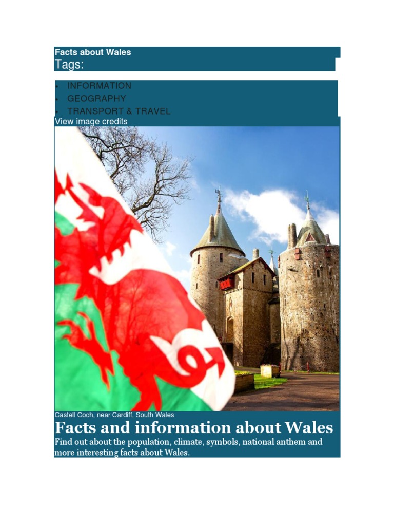 Facts About Wales | PDF | Wales