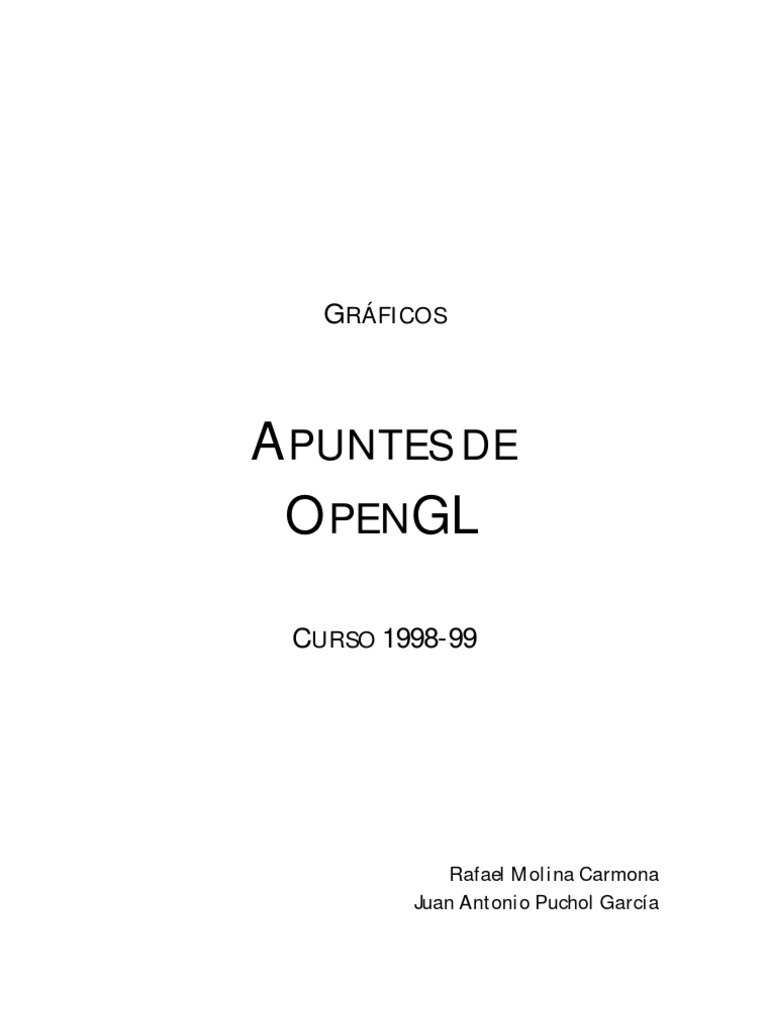 Apuntes Para Programacion Opengl Pdf Matriz Matemáticas Ventana