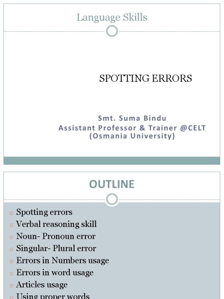 Common English Grammar Errors | PDF | Plural | Grammatical Number