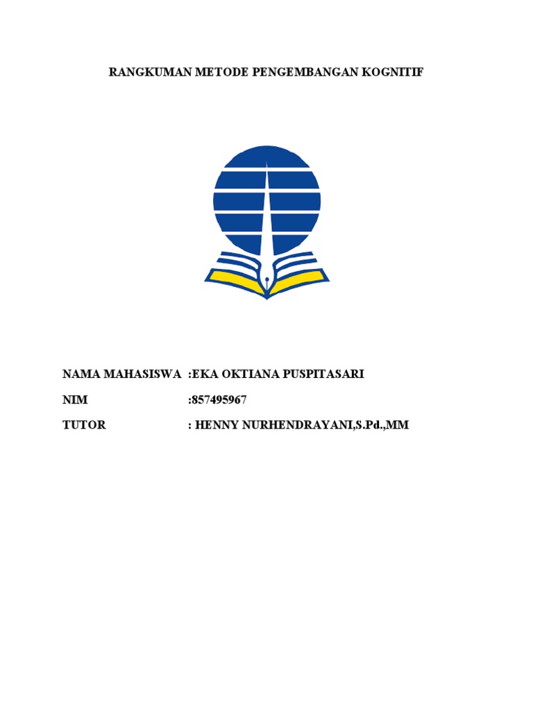 Rangkuman Metode Pengembangan Kognitif Modul 5& 6 | PDF