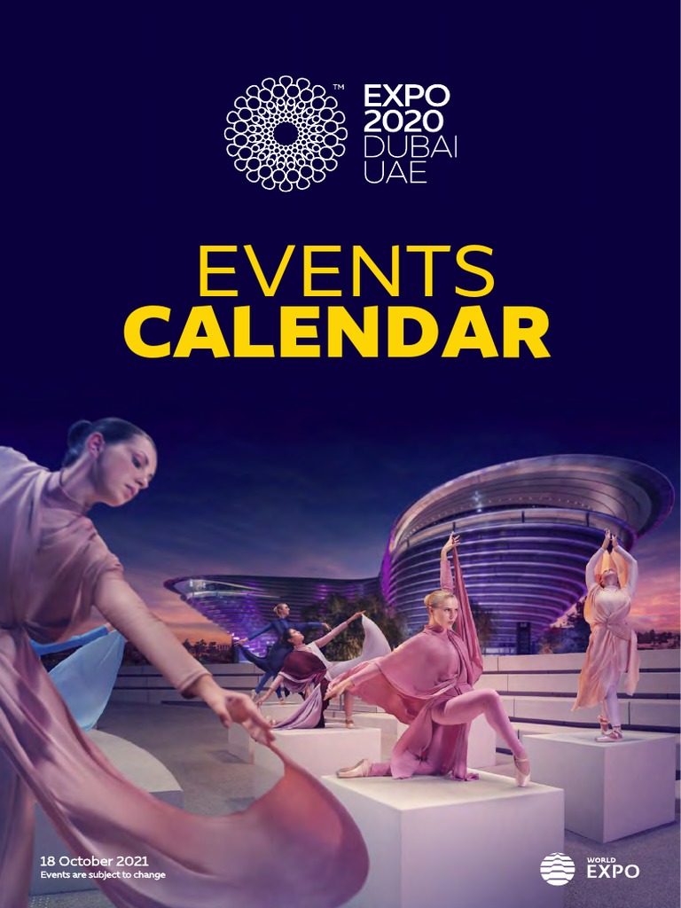 Expo2020 Calendar | PDF | Dubai