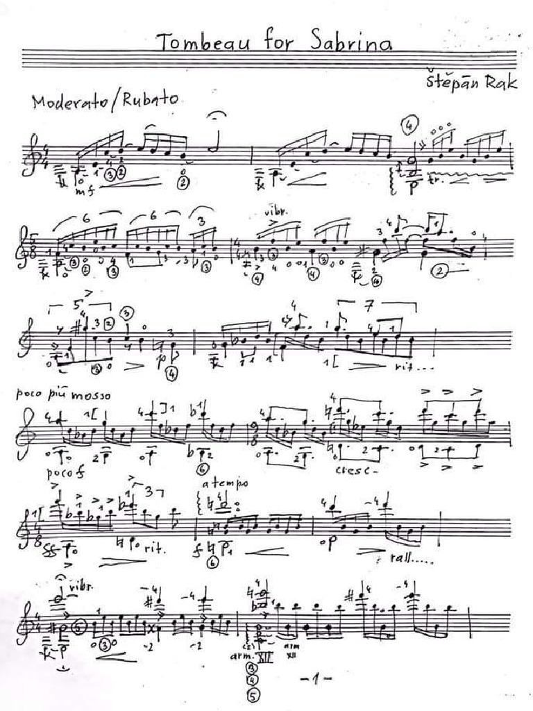 Tombeau For Sabrina | PDF