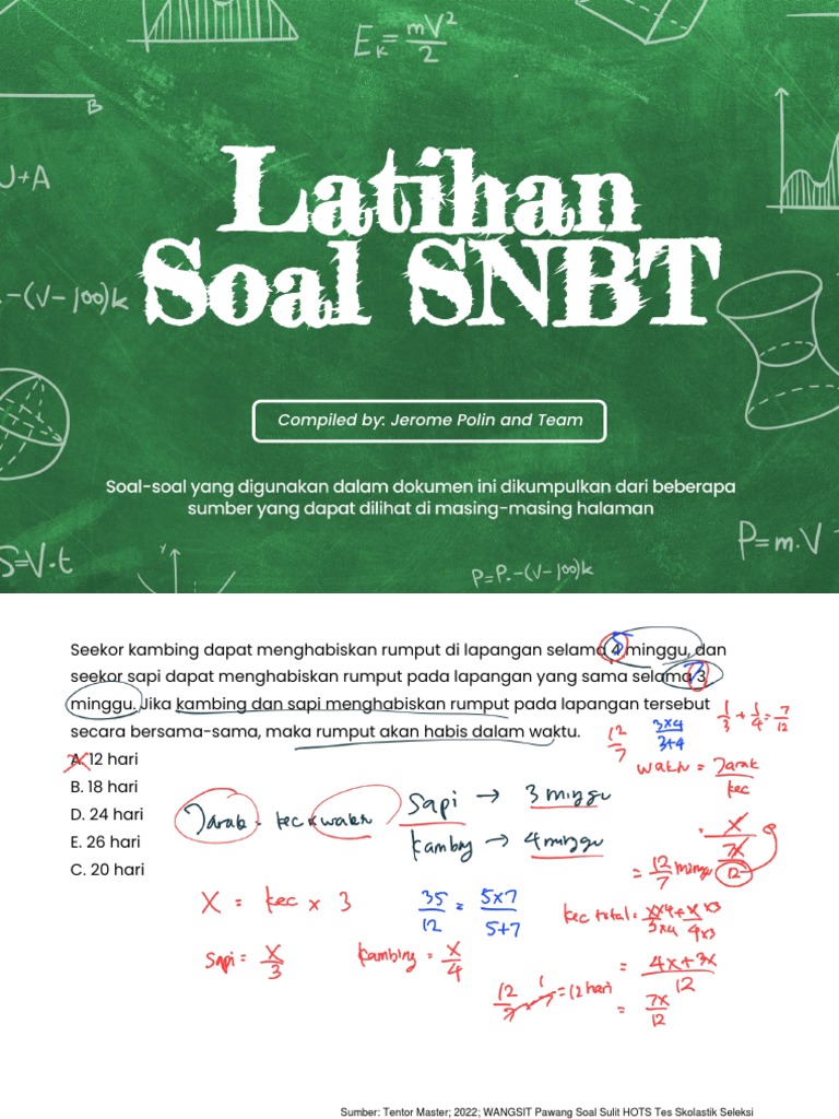 Latihan Soal SNBT 2023 dan 2026 | PDF