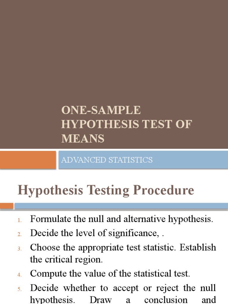 T Test Z Test and ANOVA | PDF | Student's T Test | Statistical ...