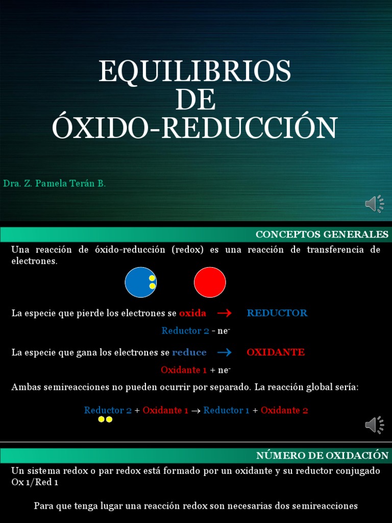 13va Clase Química Analítica - Equilibrios Redox | PDF | Redox | Química