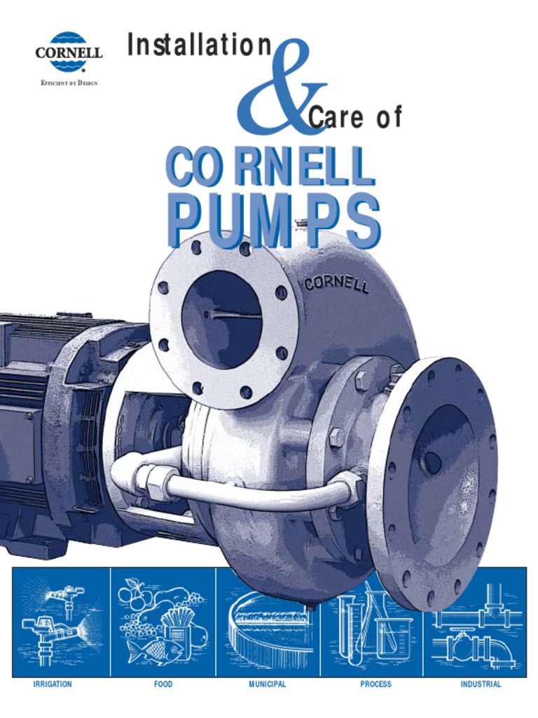 Cornell Installation Care Manual | PDF | Pump | Bearing (Mechanical)
