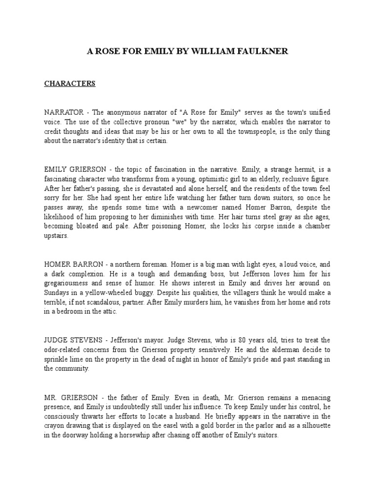 A Rose For Emily | PDF