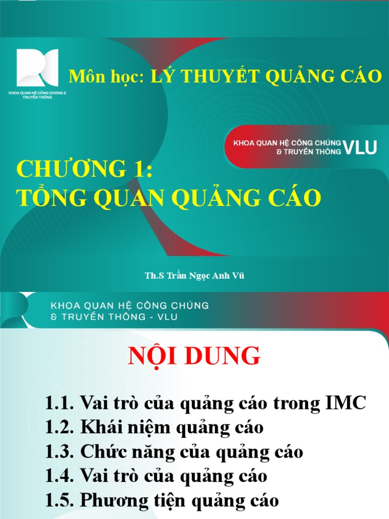 Chuong 1 - Tong Quan Quang Cao 1 | PDF