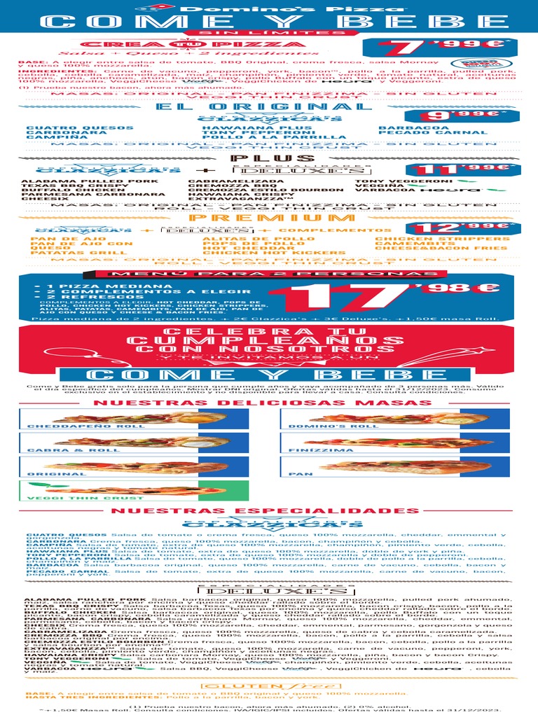 Carta Sala Come y Bebe Castellano Med (1) | PDF | Parilla | Queso