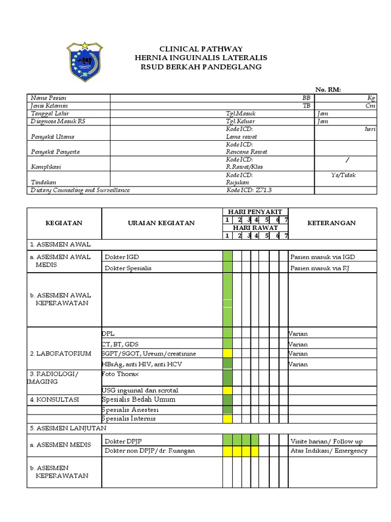 CLINICAL PATHWAY HIL Ardha | PDF
