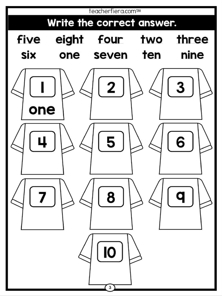 1 - 10 Numbers | PDF