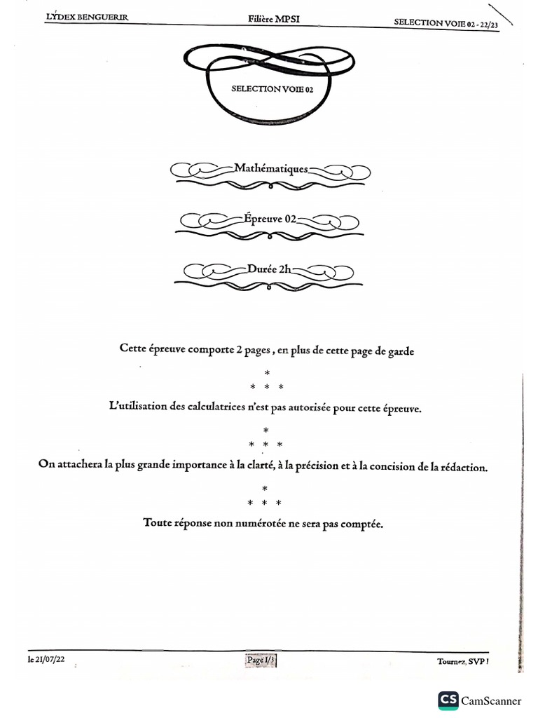 Concours Lydex | PDF