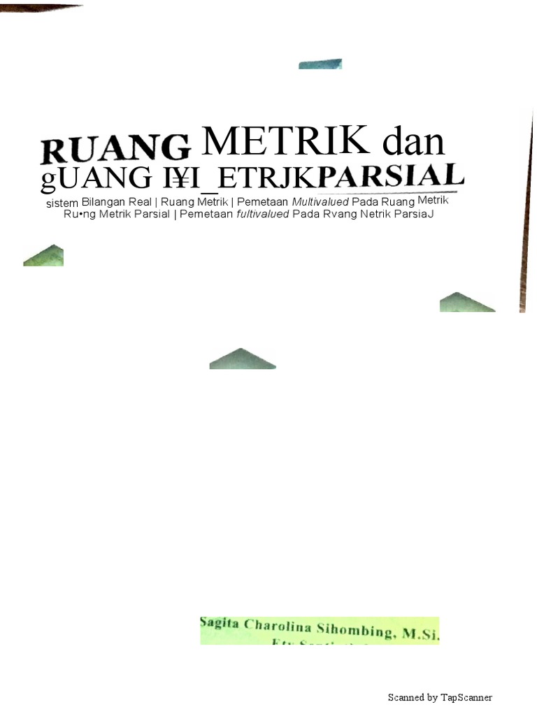 Ruang Metrik dan Metrik Parsial | PDF | Sains & Matematika