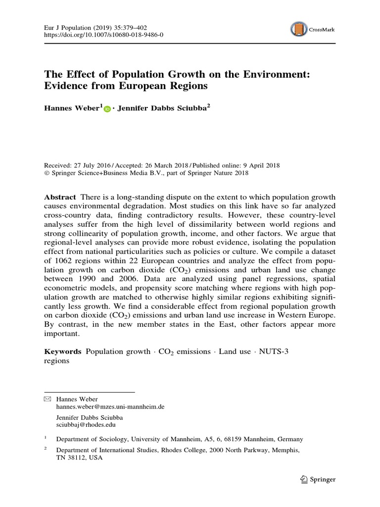 the-effect-of-population-growth-on-the-environment-evidence-from