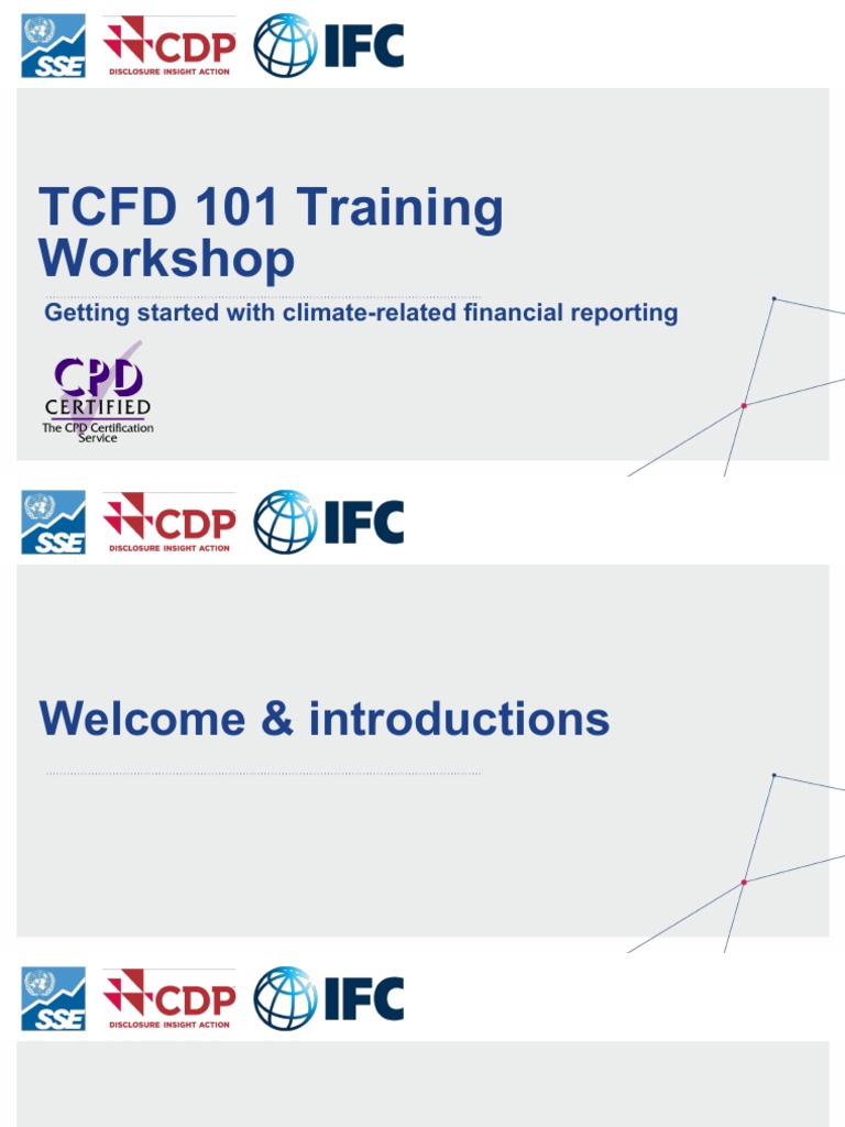 TCFD 101: Climate Reporting Workshop | PDF | Risk | Economies