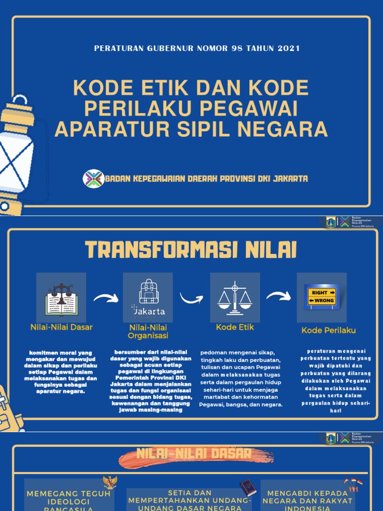 Paparan Kode Etik Dan Kode Perilaku Pegawai Asn Latsar CPNS | PDF Paparan Kode Etik Dan Kode Perilaku Pegawai Asn Latsar CPNS | PDF