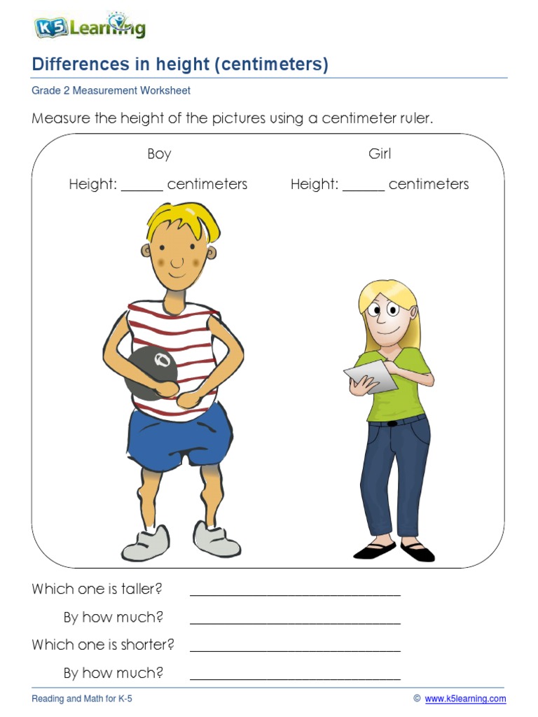 Grade 2 Measurement Length Differences CM A | PDF