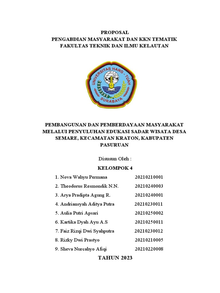 Proposal KKN - Kel.4 | PDF