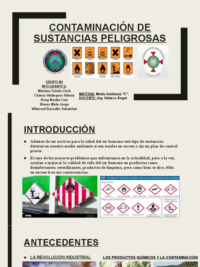 Contaminación de Sustancias Peligrosas | PDF | Contaminación | Agua