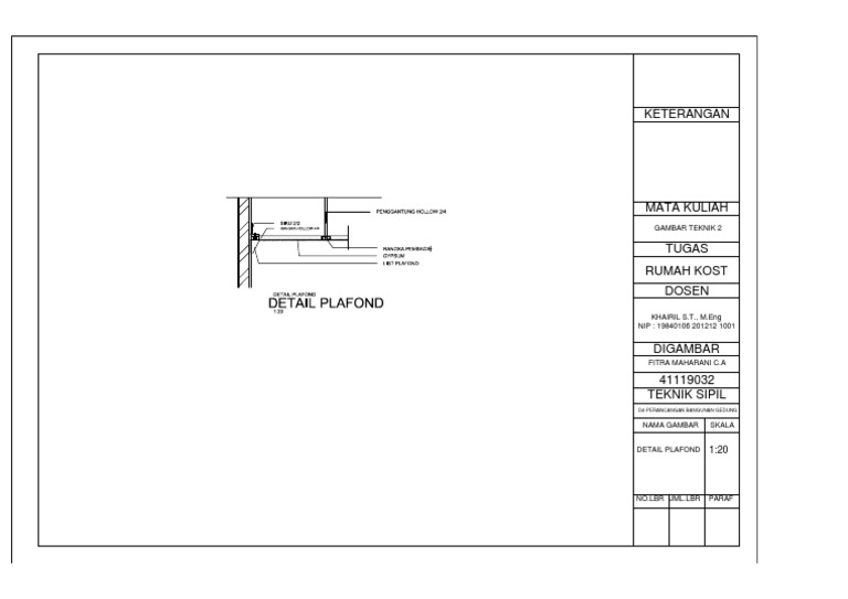 Detail Plafond | PDF