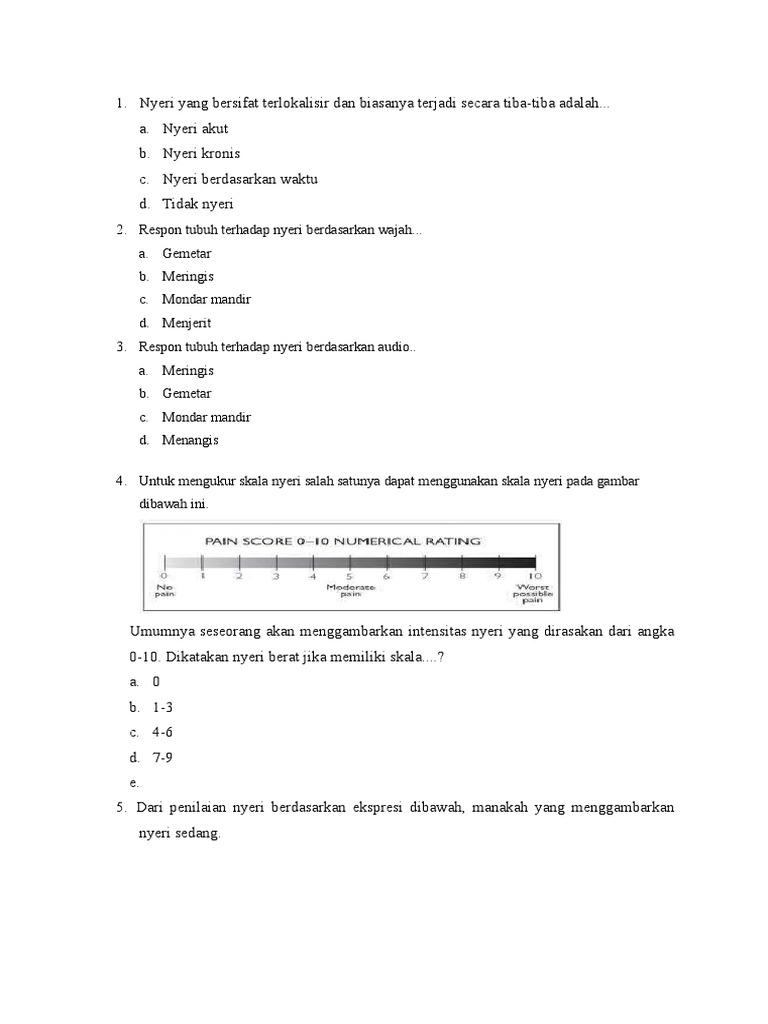 Manajemen Nyeri Menggunakan Skala NRS | PDF