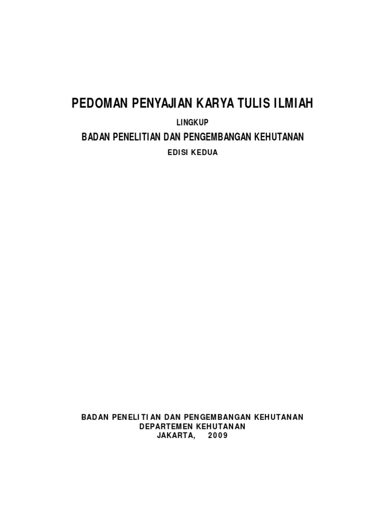 Pedoman KTI Badan Litbang Kehutanan | PDF | Seni | Kesehatan Holistik