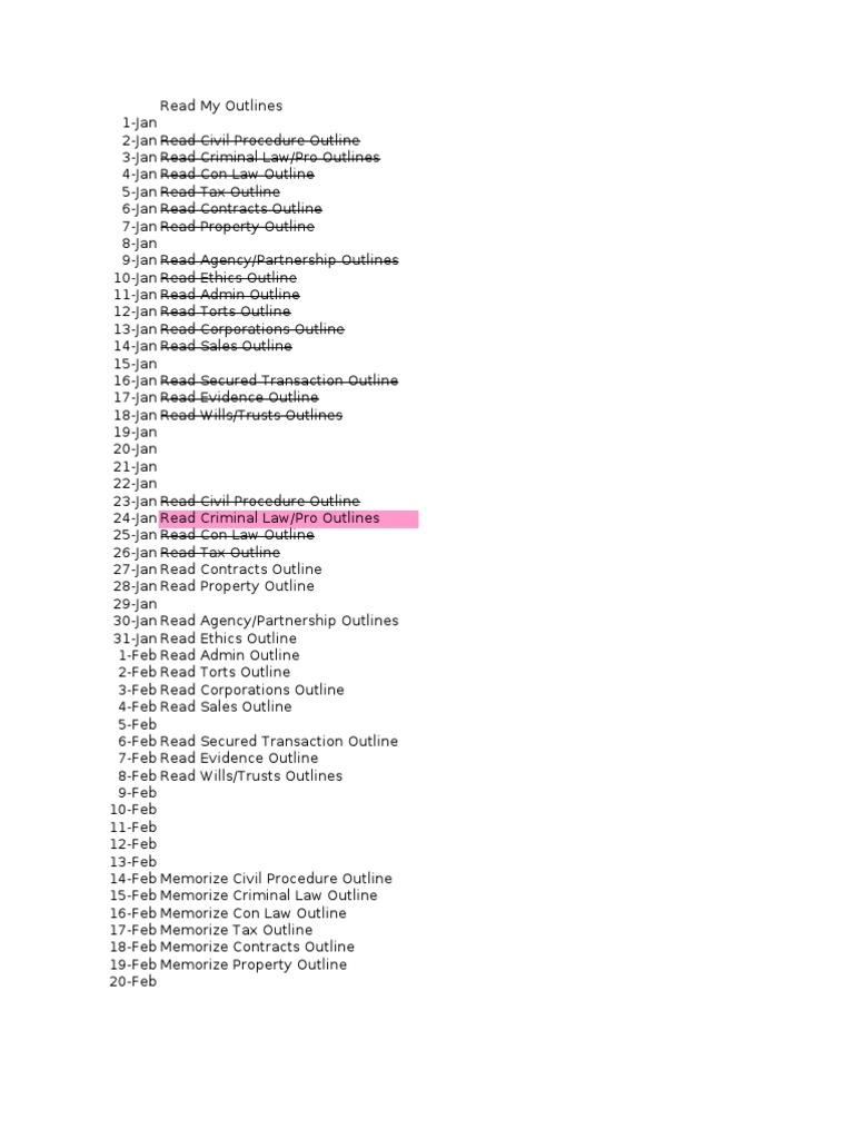 Bar Exam Study Guide | PDF | Tort | Crime & Violence
