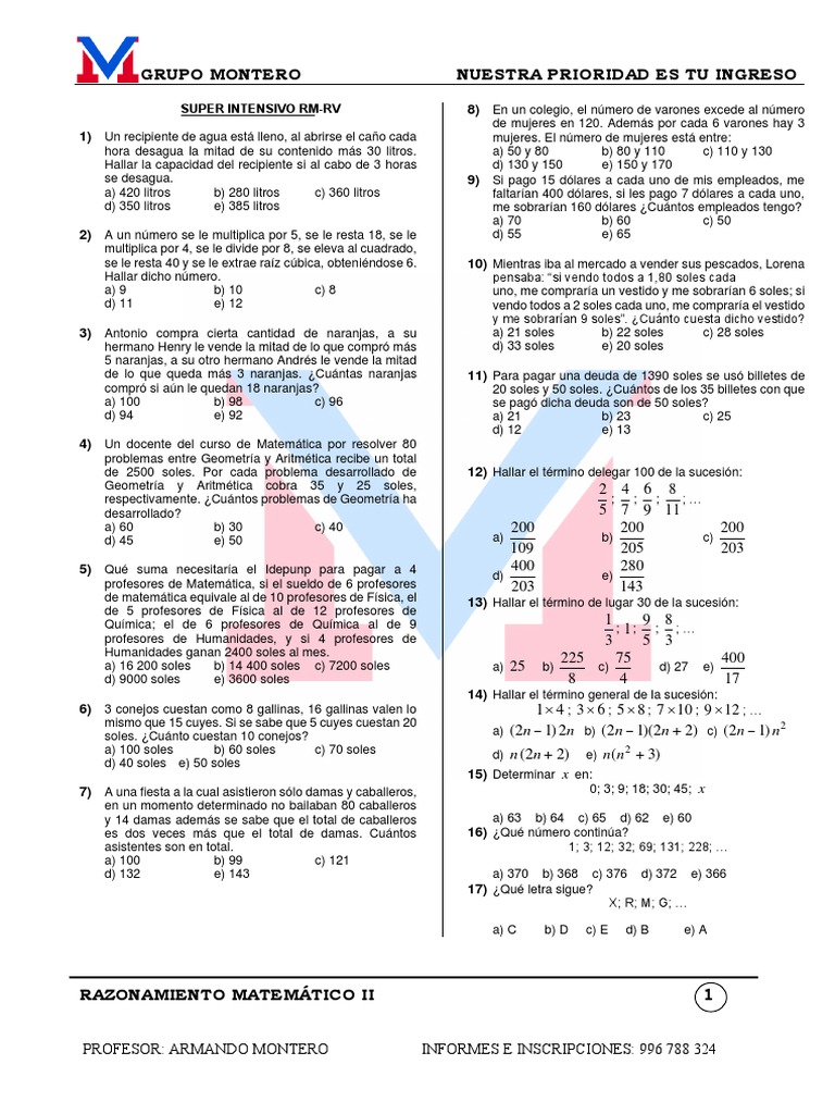 RV Y RM | PDF | Mosca | Papel