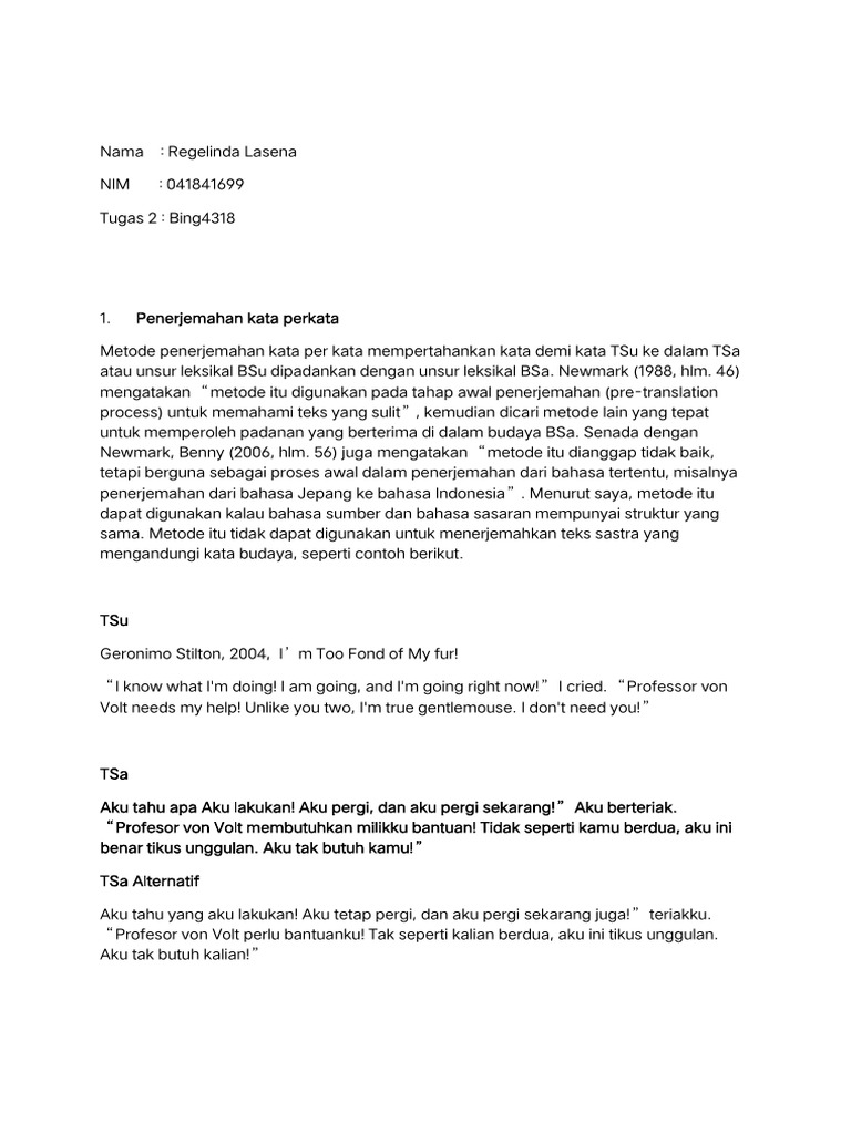 Tugas 2 Bing 4318 | PDF