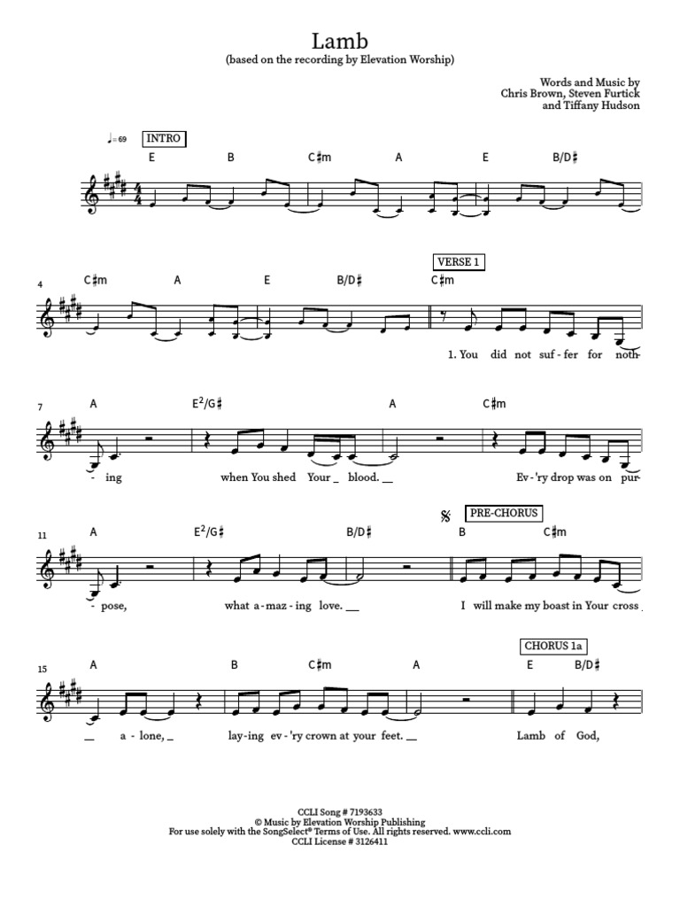 Lamb | PDF | Song Structure