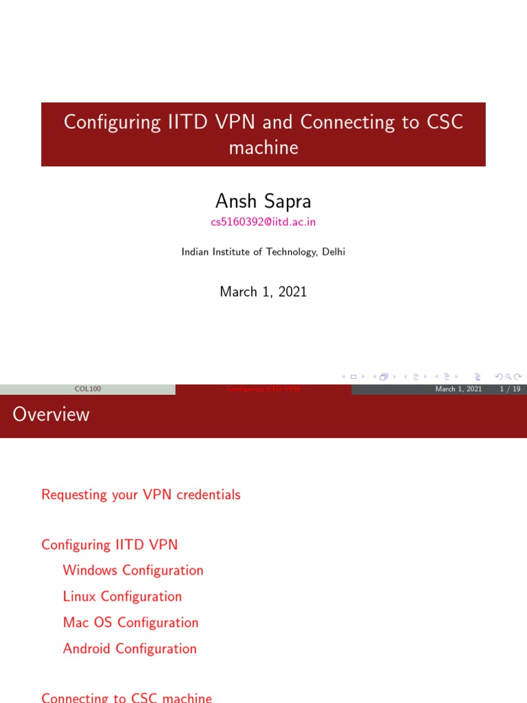Col100 VPN | PDF | Computer Engineering | System Software