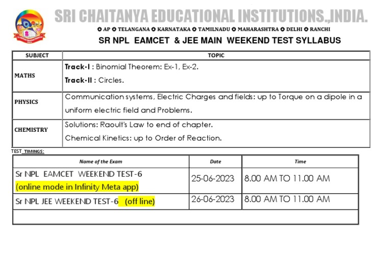 25& 26-06-2023 Sr Npl Exam Syllabus | PDF