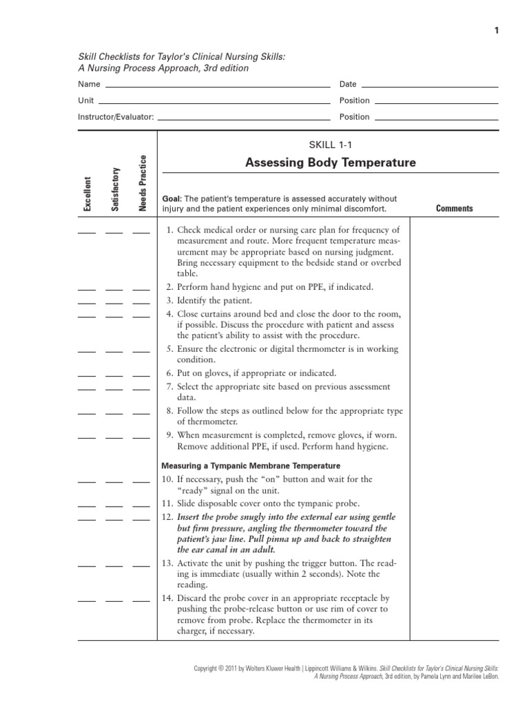 Assessing Body Temperature | PDF | Nursing | Thermometer