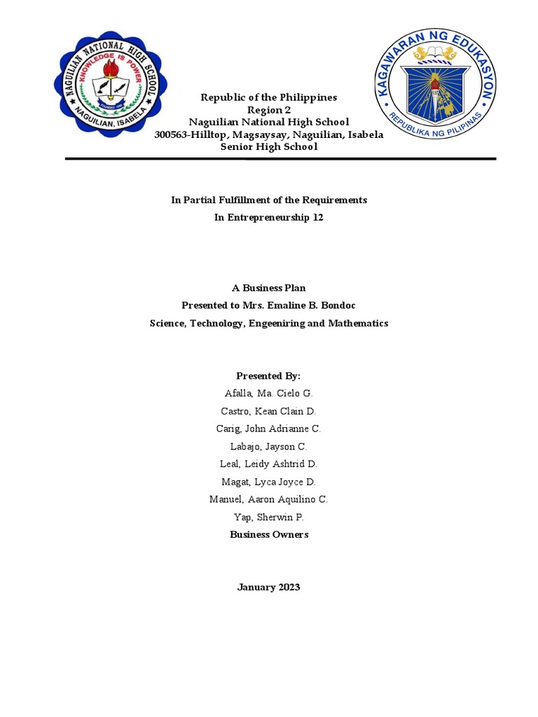 Entrep BP Group 1 2 | PDF | Pricing | Cakes