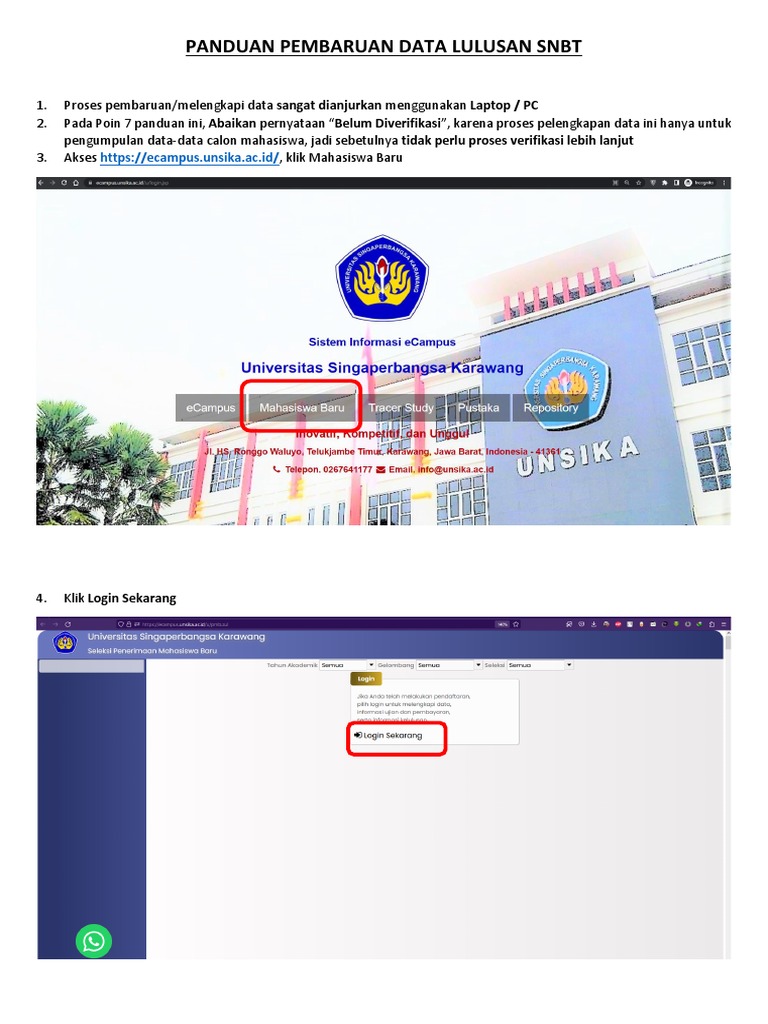 Panduan Pembaruan Data Lulusan SNBT | PDF
