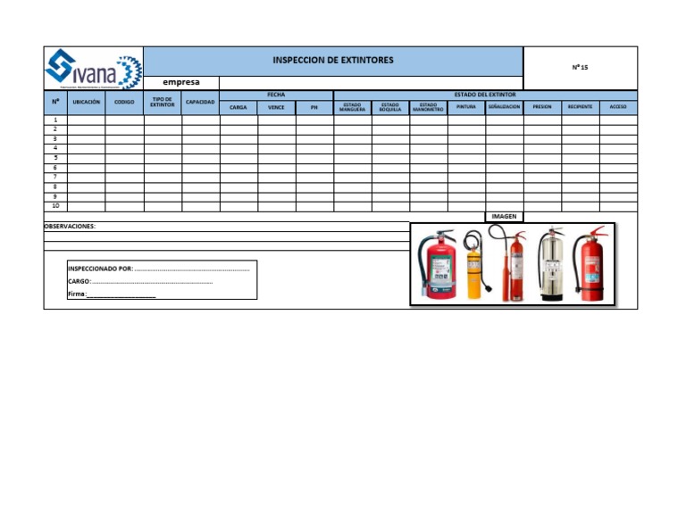 Check List de Extintor | PDF