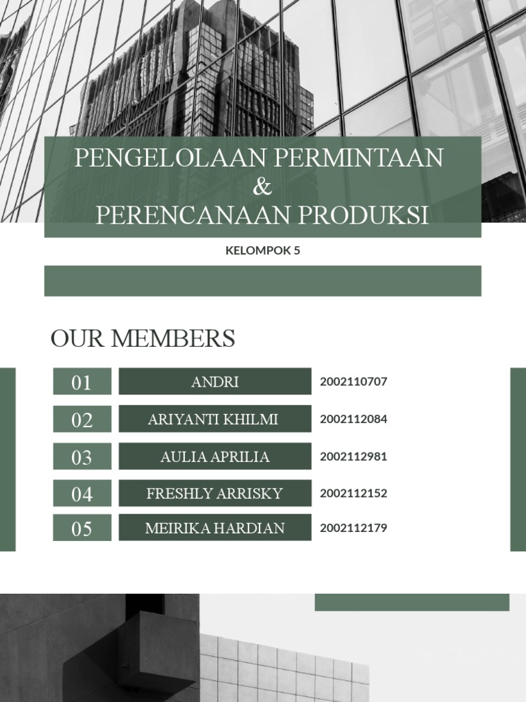 Demand Management & Perencanaan Produksi - Kelompok 5 SCM | PDF | Bisnis | Pengelolaan Keuangan ...