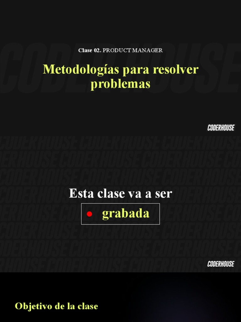 Clase 2 - Metodologías para Resolver Problemas | PDF | El pensamiento ...