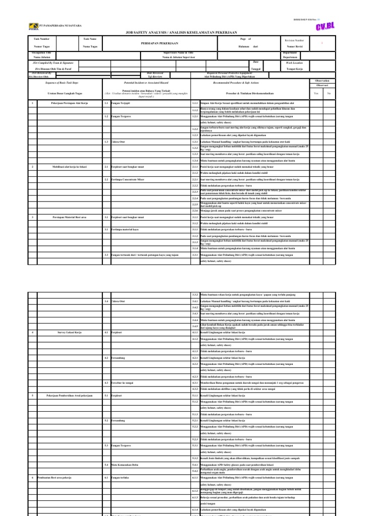 Form Jsa | PDF
