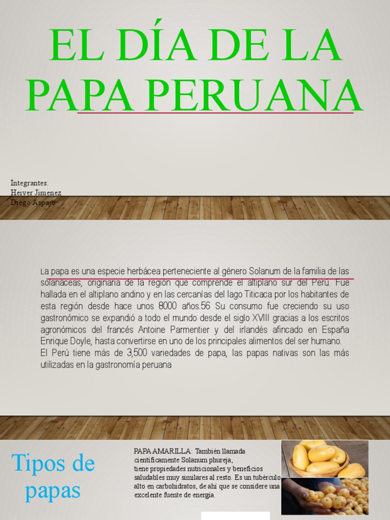 El Día de La Papa Peruana | PDF