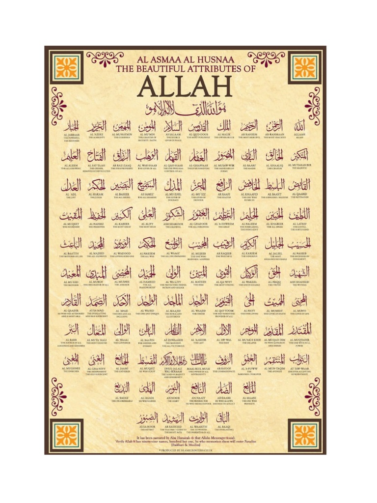 Asma Ul Husna | PDF