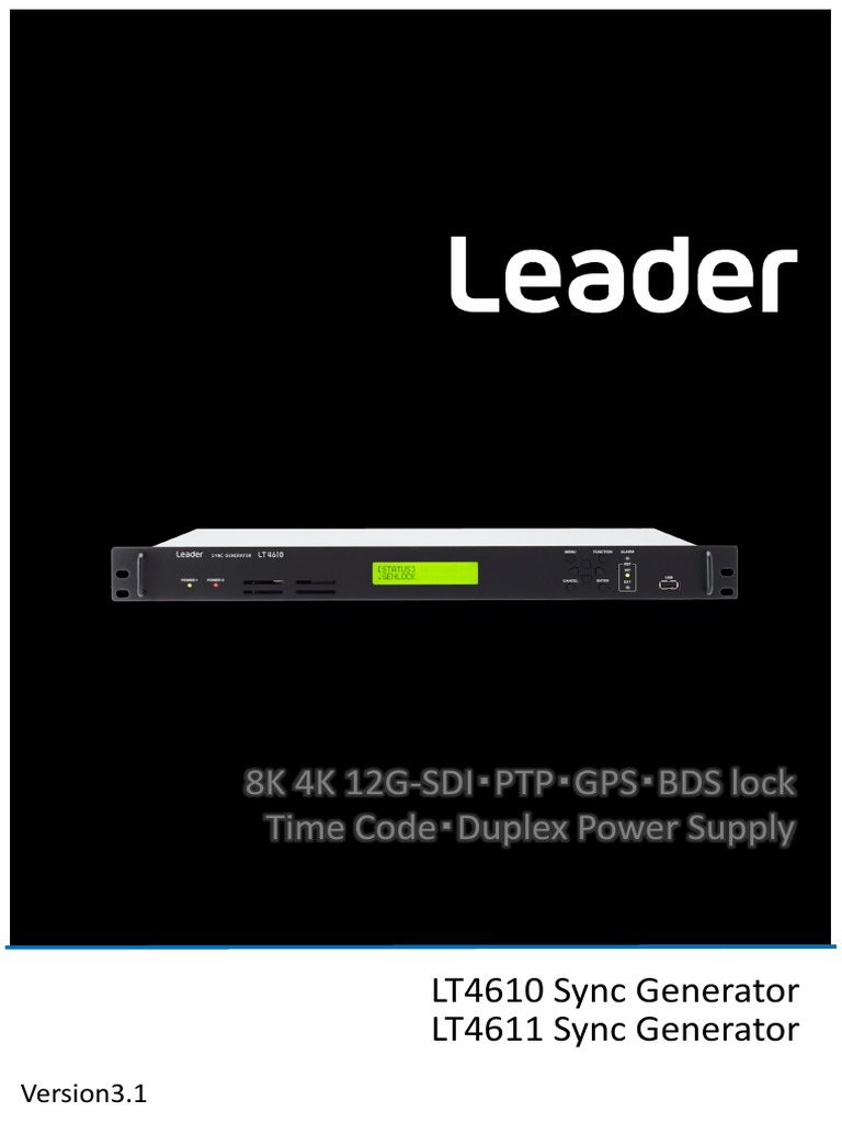 LT4610 LT4611 e Ver3 1 2 | PDF | Video | Synchronization