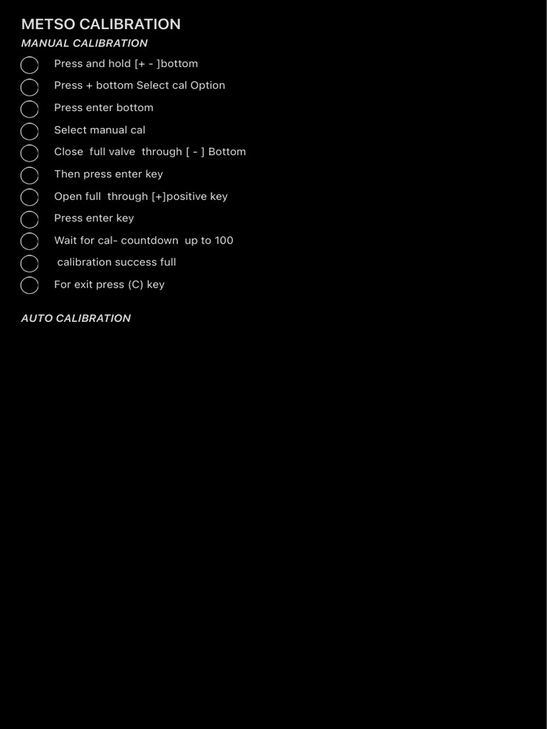 Metso Calibration | PDF