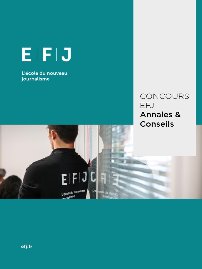 Concours EFJ : Guide et Annales | PDF | Journalisme