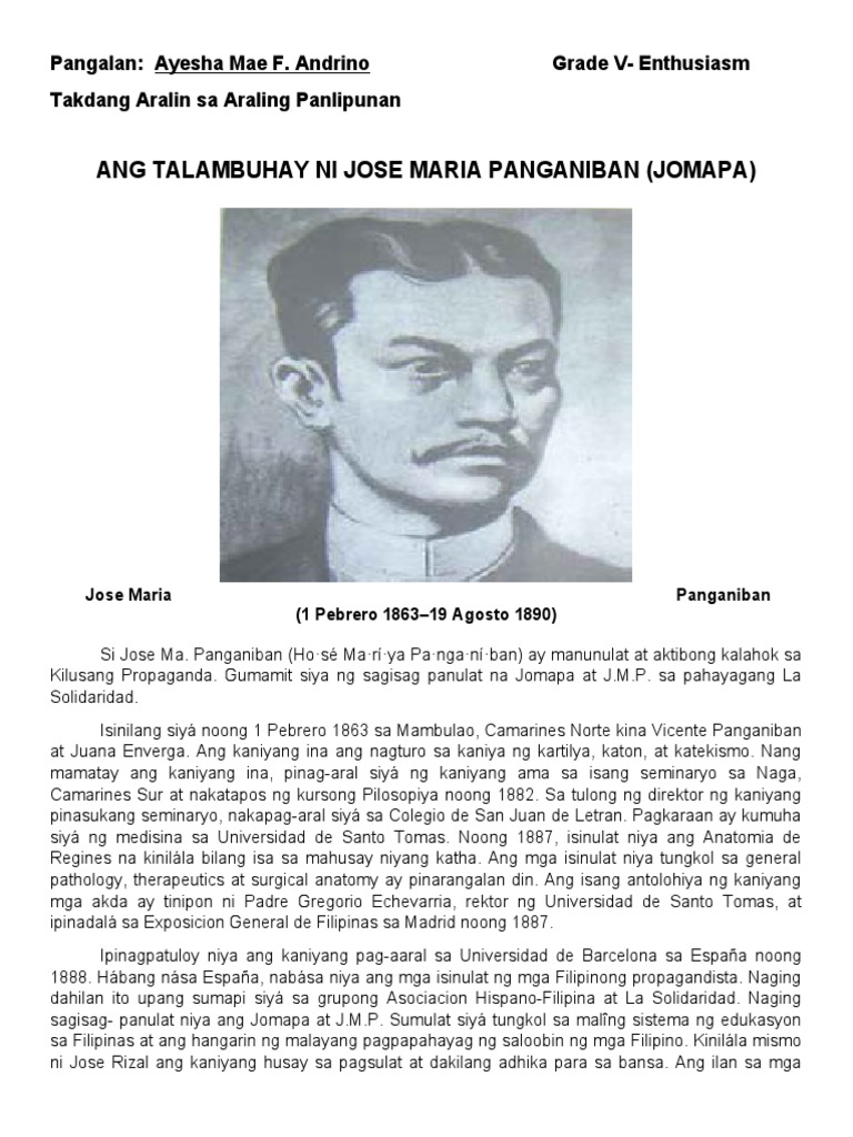 Jose Maria Panganiban | PDF Jose Maria Panganiban | PDF