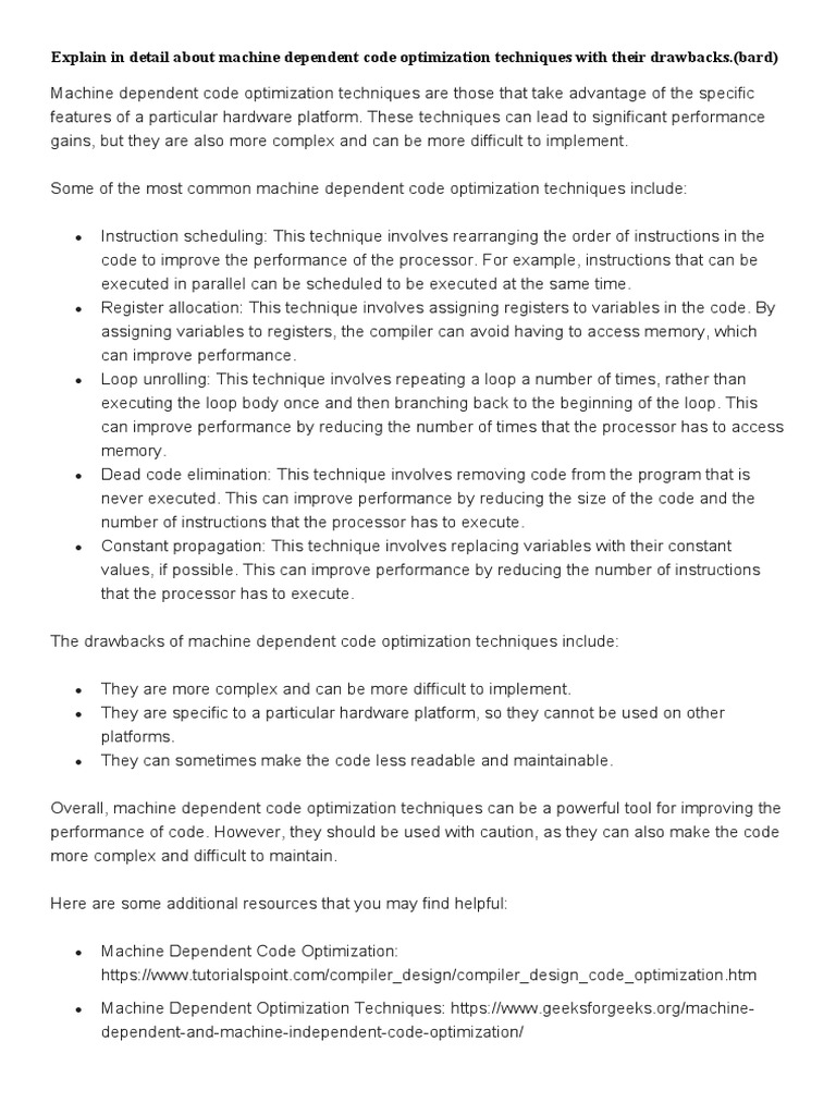 Unit 5 Bard | PDF | Program Optimization | Control Flow