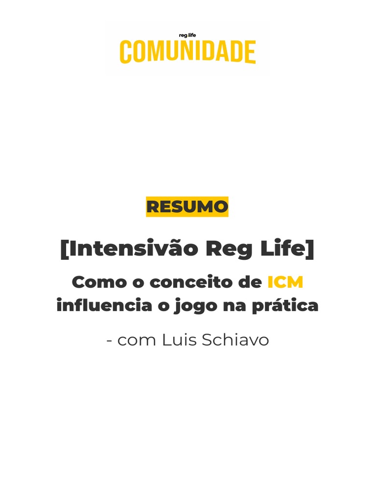 Reg Life - o Que É ICM | PDF | Distribuição de probabilidade
