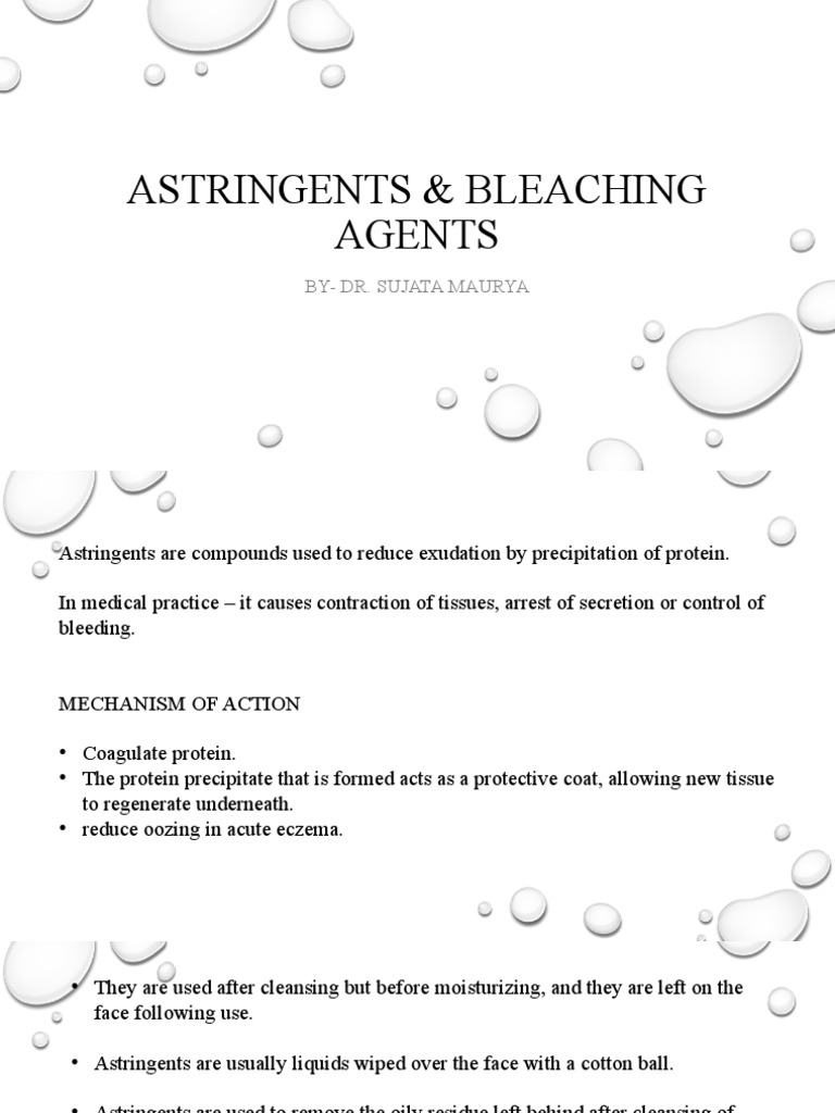 Protein Precipitation Astringent