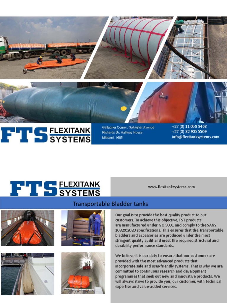 FTS Transportable Tanks | PDF | Transport | Tanks