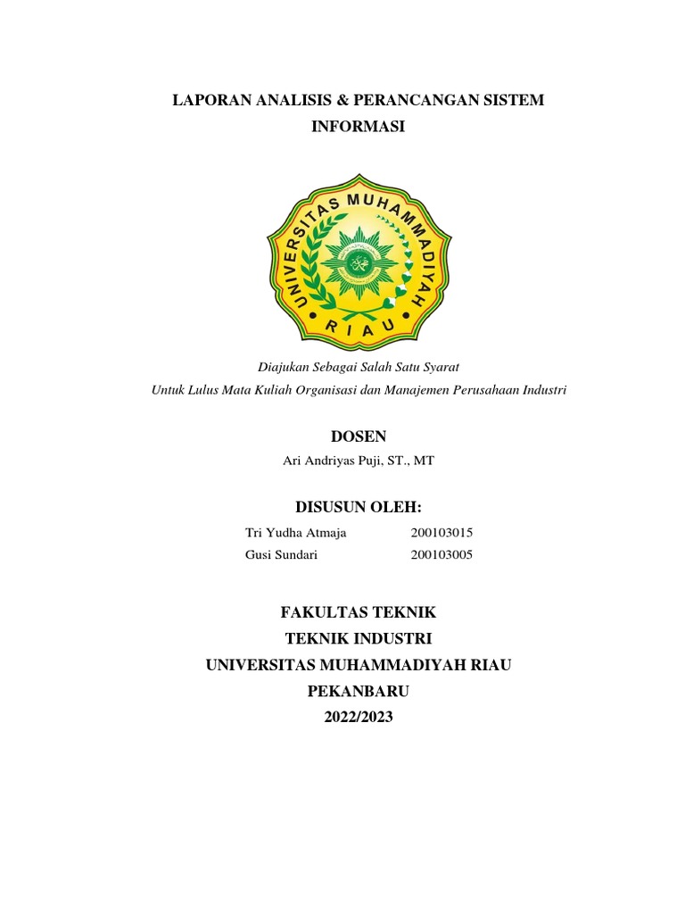 Laporan APSI | PDF | Bisnis | Komputer